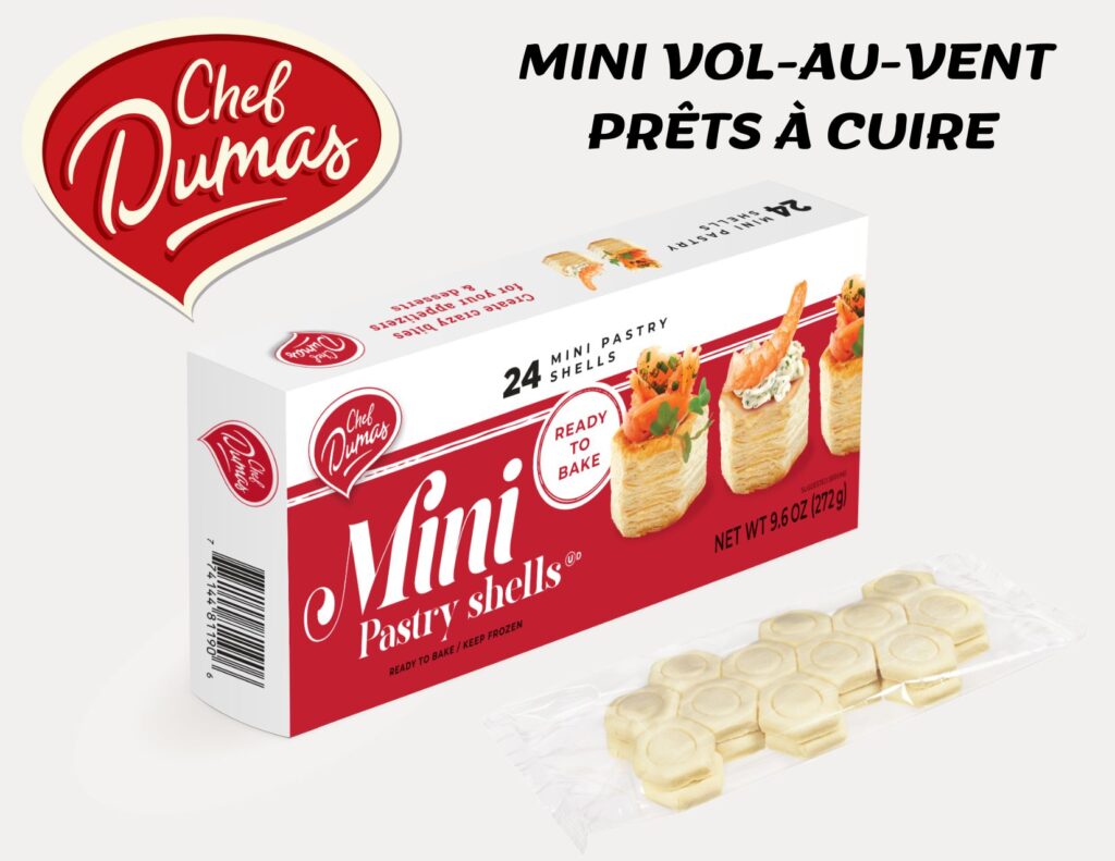 Indulge in Temptation: Chef Dumas' Ready-to-Cook Mini Puff Pastry Shells